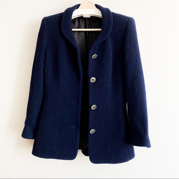 Luca Luca | Jackets & Coats | Vintage Luca Luca Navy Wool Coat | Poshmark